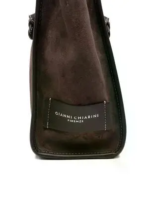 GIANNI CHIARINI Miss Marcella Suede Tote Bag - Brown