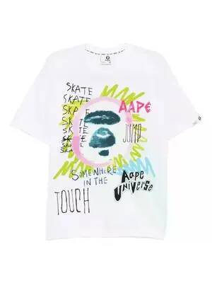 AAPE BY *A BATHING APE Graphic-print T-shirt - White