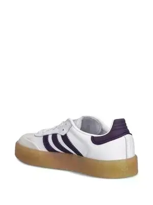 Adidas Sambae Three-stripe Sneakers - White