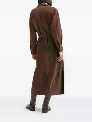 Brunello Cucinelli Belted Suede Shirt Dress