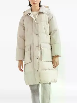 Brunello Cucinelli Hooded Quilted Coat