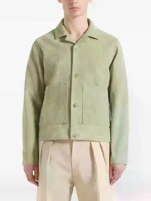 Manière De Voir Michel Revere-collar Jacket - Green
