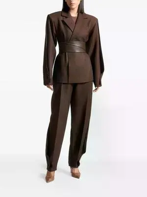 Manière De Voir Sophie Twist Leg Tailored Trousers