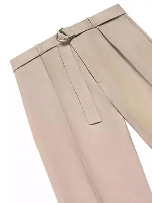 Manière De Voir Relaxed Fit Belted Tailored Trousers