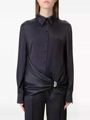 Alberta Ferretti Cape-sleeves Maxi Dress