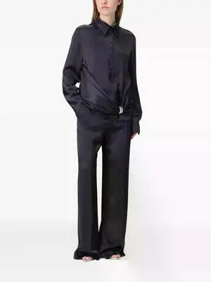 Alberta Ferretti Cape-sleeves Maxi Dress
