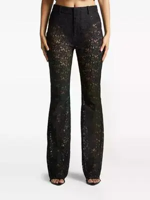Manière De Voir Lace Flared Trousers
