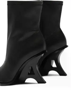 Manière De Voir Heeled Suede Boots - Black