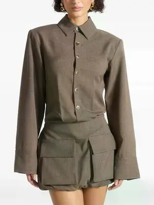 Manière De Voir Laure Cargo Shirt Mini Dress