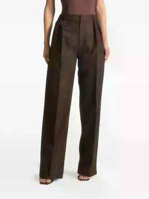 Manière De Voir Twin-pleat Tailored Trousers - Brown