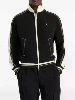 Manière De Voir Contrast-whipstitch Raglan Track Jacket