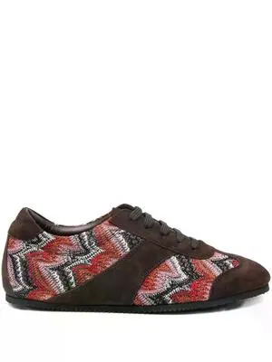 Missoni Patterned Suede Trainers