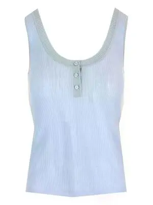 Chloé Ribbed Button-fastening Top