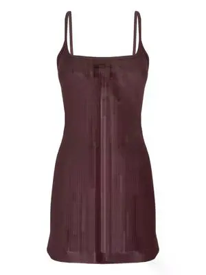 Attico Ribbed Mini Dress