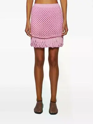 DIOTIMA Fringe Knitted Mini Skirt