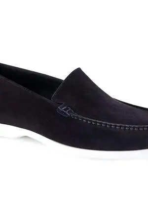 Manolo Blahnik Monaco Suede Loafers - Blue