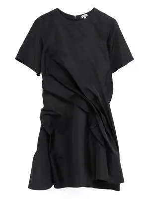 Loewe Draped Short-sleeved Dress