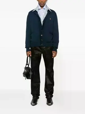 VIVIENNE WESTWOOD Patch-pocket Cardigan - Blue