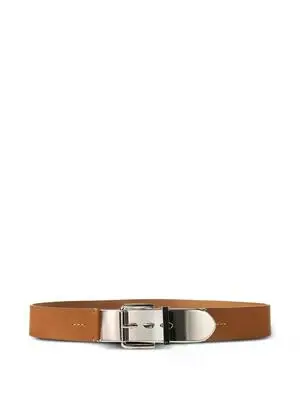 RALPH LAUREN Leather Belt With Metal Buckle