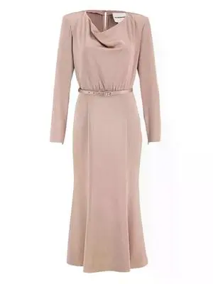 Roland Mouret Cowl-neck Midi Dress