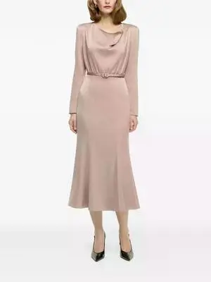 Roland Mouret Cowl-neck Midi Dress