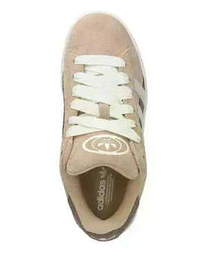Adidas Suede Three-stripe Sneakers - Neutrals