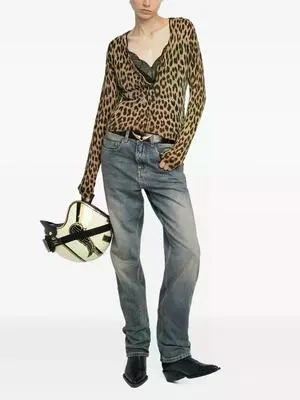 Zadig&Voltaire Manala Leopard-print Cardigan - Brown