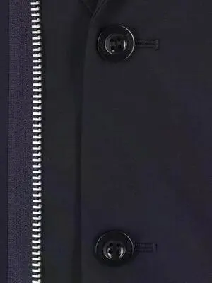 Sacai Zip-detail Button Jacket - Blue