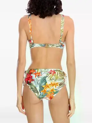 LYGIA & NANNY Marcela Tropical-print Bikini - Green