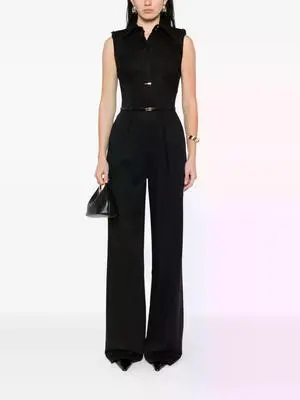 Elisabetta Franchi Collared Belted Jumpsuit