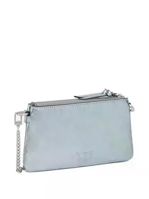 Pinko Metallic Double-zip Cross Body Bag
