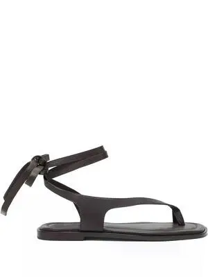 A.emery Leather Flat Sandals