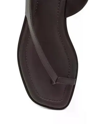 A.emery Leather Flat Sandals