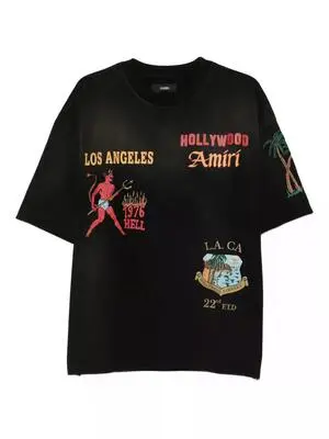 Amiri Graphic-print T-shirt - Black