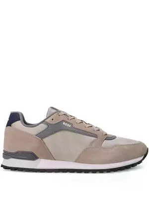 BOSS Panelled Low Top Sneakers - Neutrals