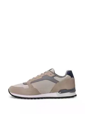 BOSS Panelled Low Top Sneakers - Neutrals