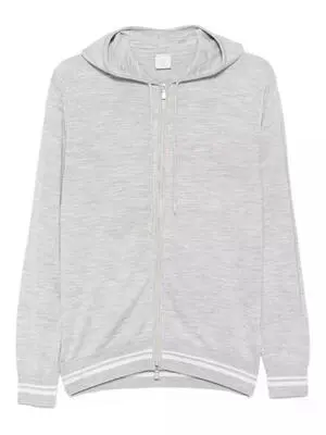 Eleventy Hooded Zip-up Sweater