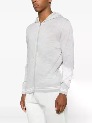 Eleventy Hooded Zip-up Sweater