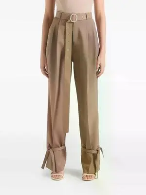 Manière De Voir Tailored Trousers With Belt And Ankle Ties