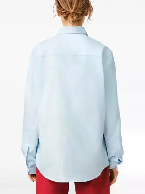 AMI Paris Classic Fit Button-down Shirt With De Coeur Embroidery