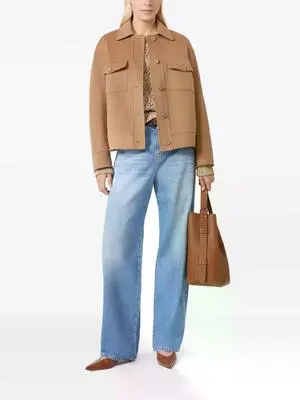 Max Mara Leather-patch Jeans