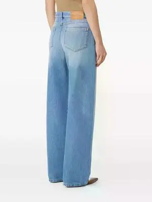 Max Mara Leather-patch Jeans