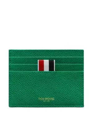 Thom Browne Pebble-leather Cardholder - Green