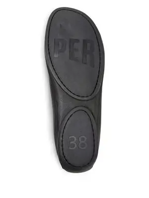 Camper Leather Lace-up Ballerinas