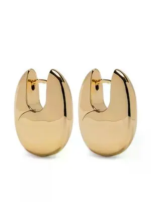 Tom Wood Medium Pebble Hoop Earrings - Gold