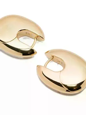 Tom Wood Medium Pebble Hoop Earrings