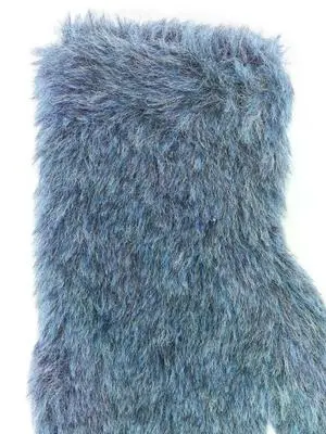 Max Mara Wool Mittens - Blue