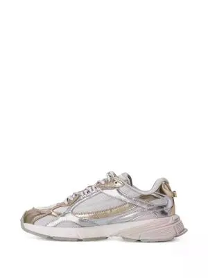 Karl Lagerfeld Orion Metallic Panelled Sneakers - Silver