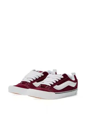 VANS Knu Skool Leather Sneakers - Red
