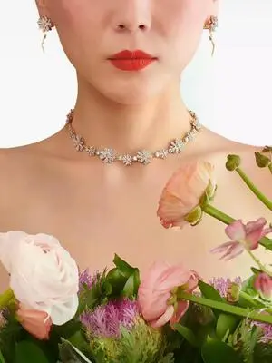 ANABELA CHAN 18k Gold Vermeil Diamond And Emerald Daisy Earrings